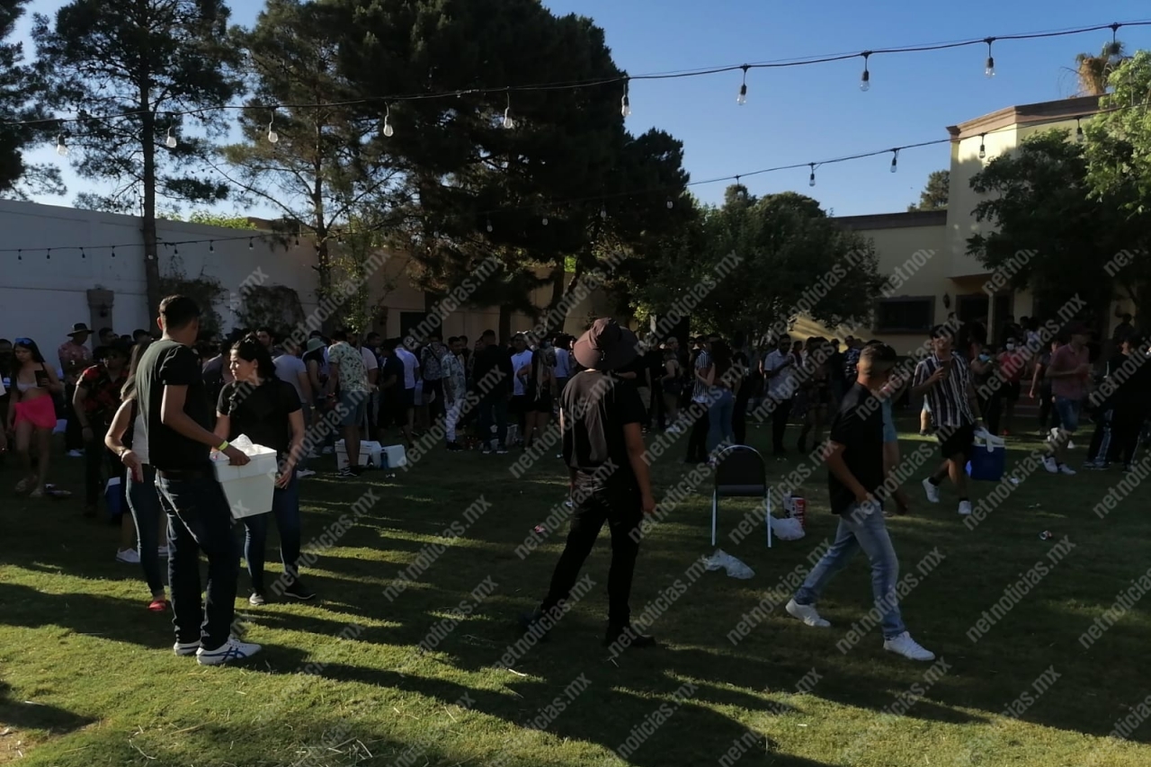 Revientan fiesta con más de 500 personas en La Rosita Revientan fiesta con más de 500 personas en La Rosita
