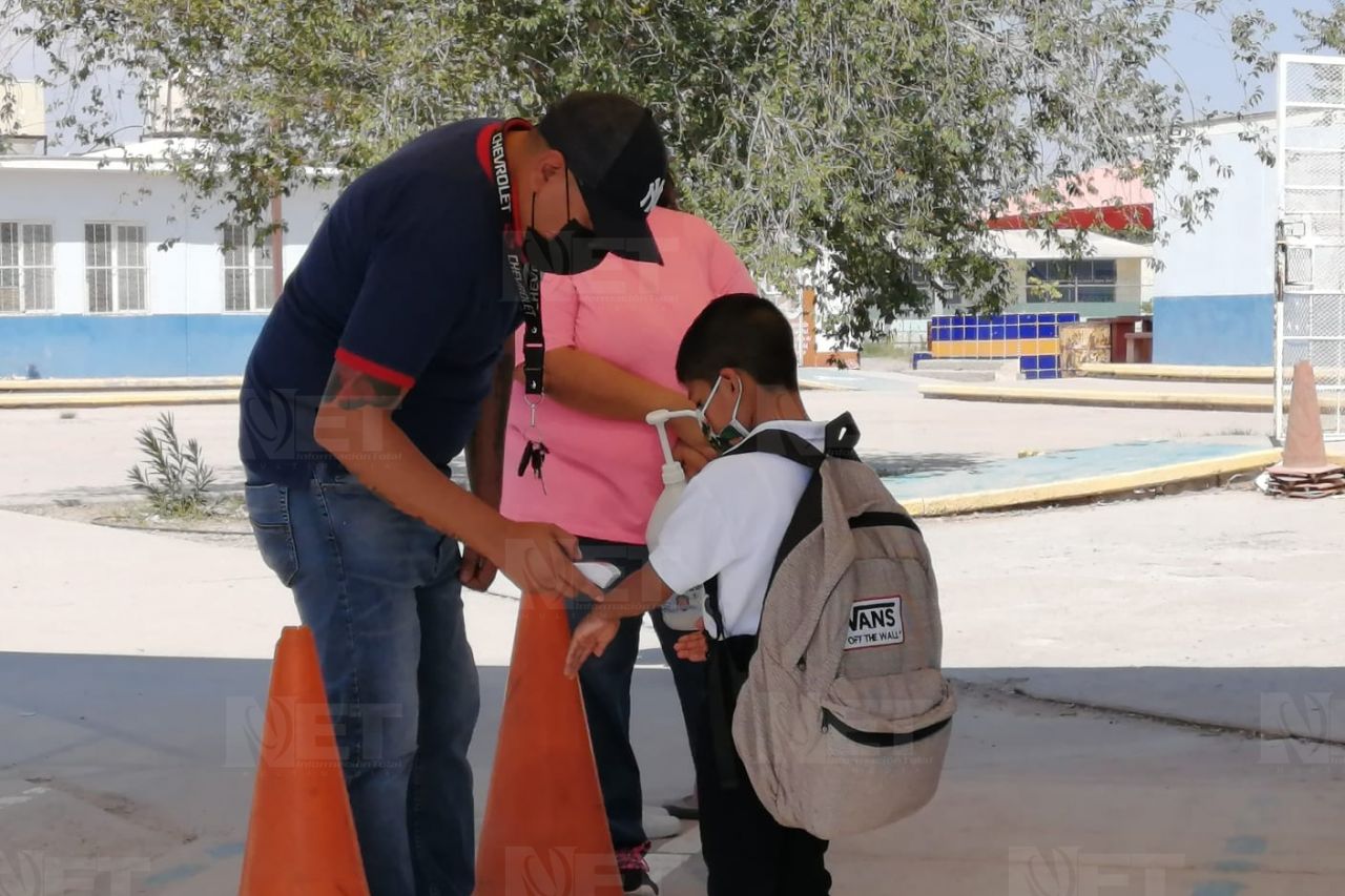 Cumple primaria Hugo Rascón con medidas anti Covid