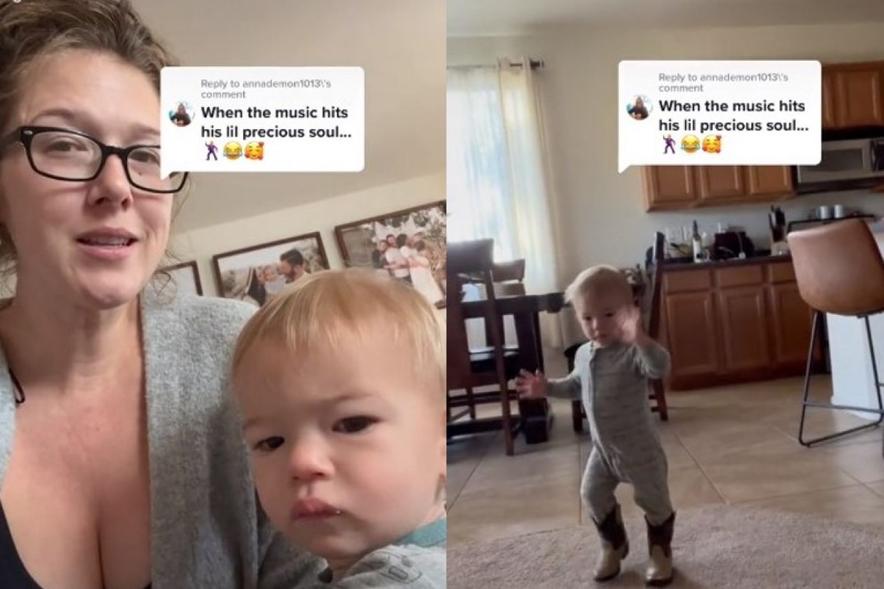 Niño 'gringo' baila al ritmo de 'La Chona'