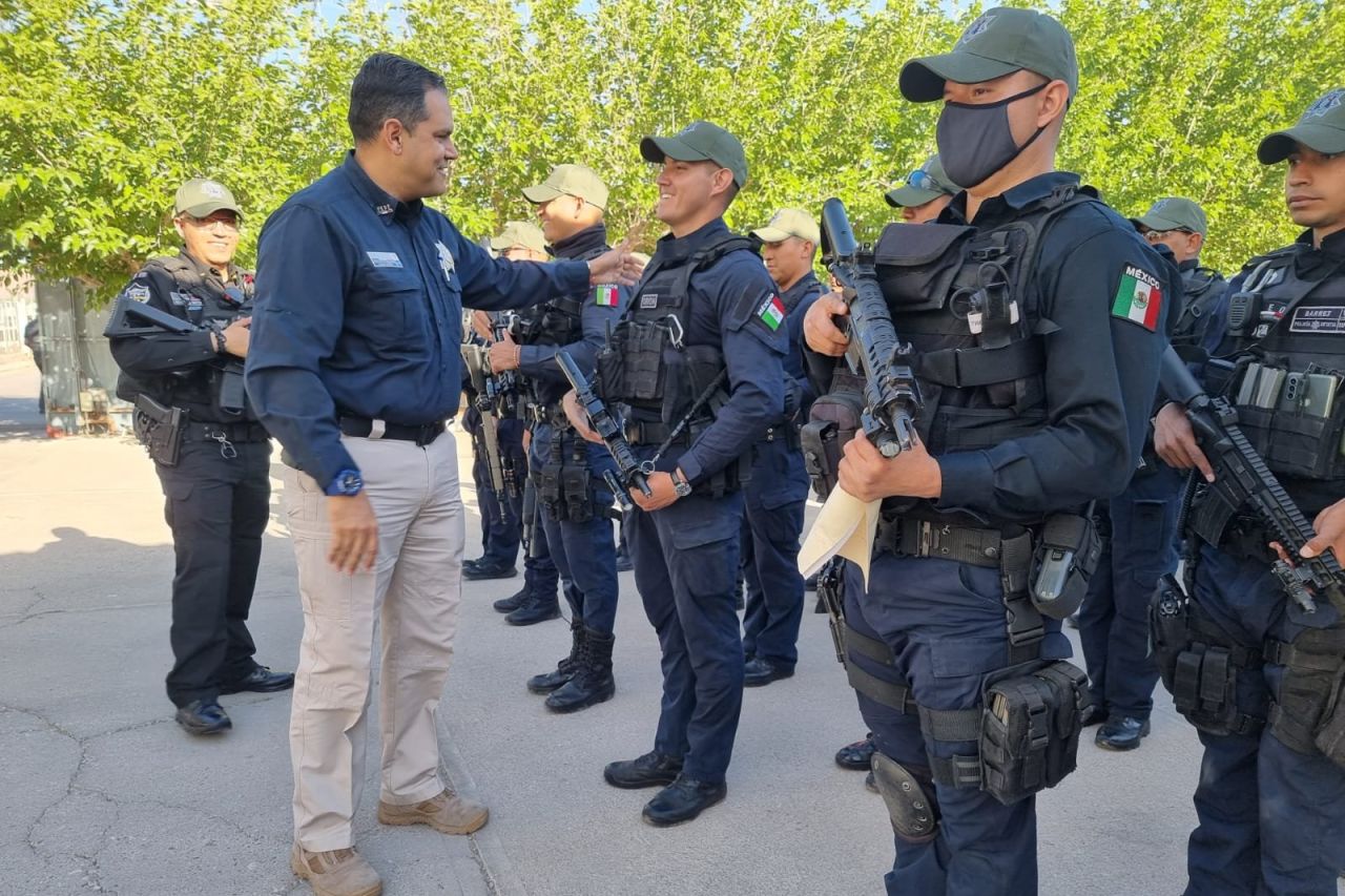 Equipo SWAT listo para responder en Juárez