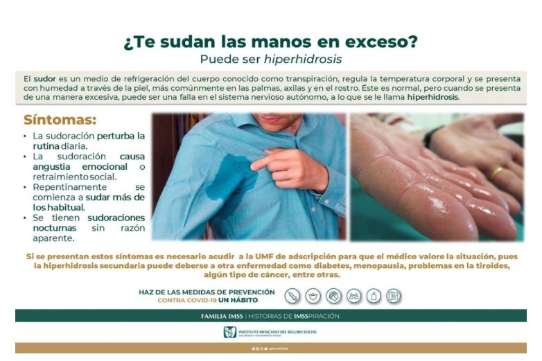 ¿Sudas mucho? Descubre qué es
