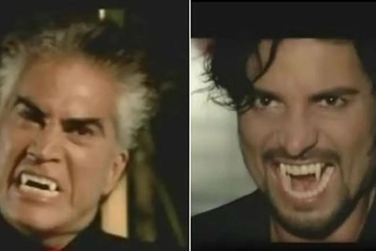 Así lucían Chayanne y 'El Puma' como vampiros en una telenovela