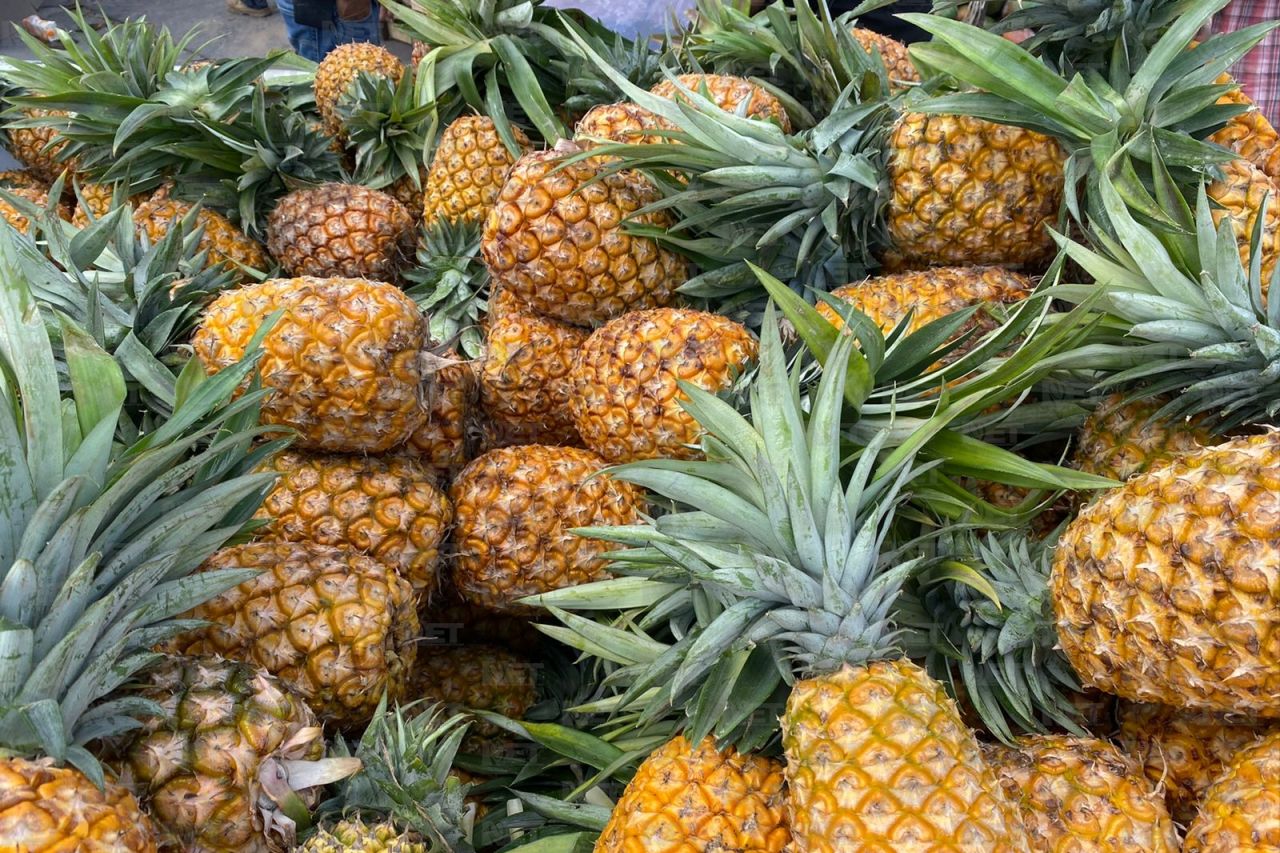 Llega a Juárez tráiler con toneladas de piña miel y mango