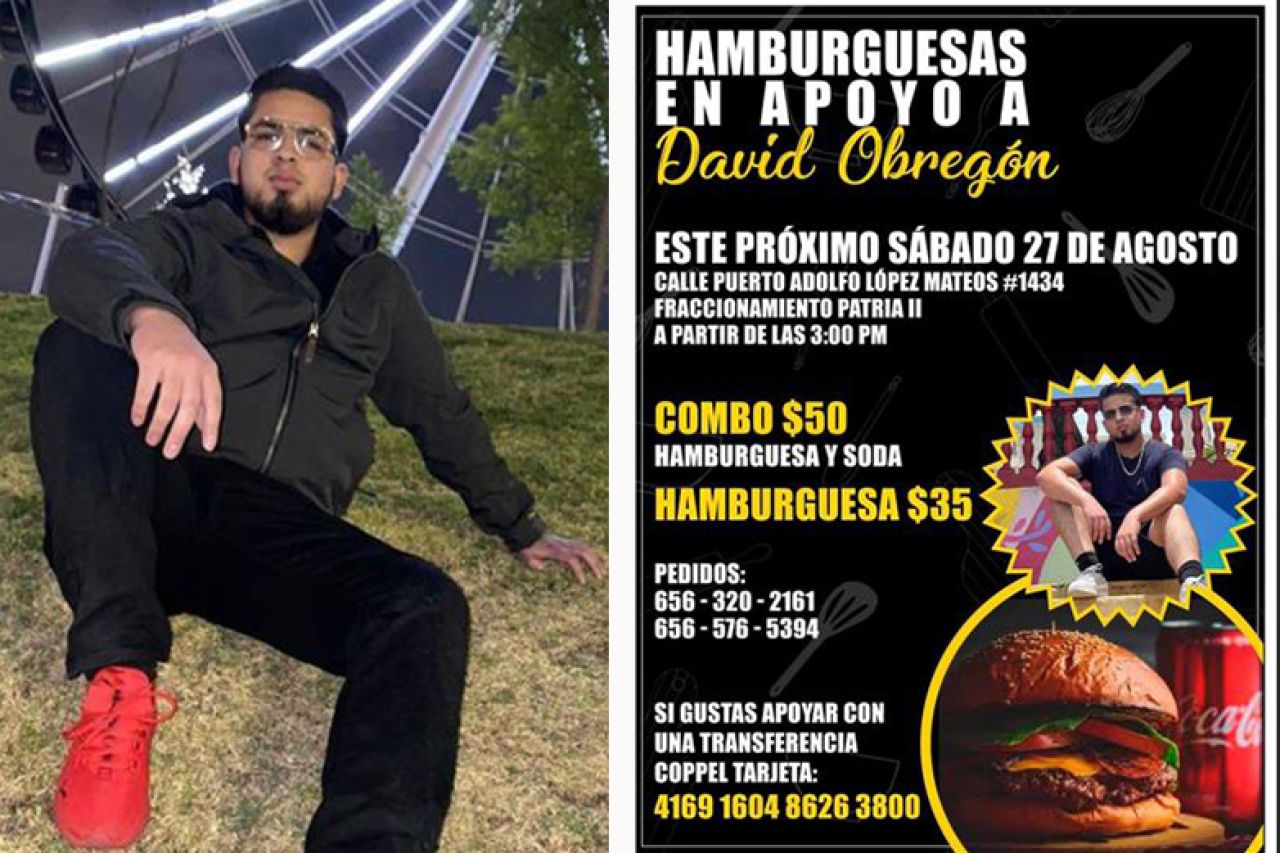 Invitan a hamburguesada a beneficio de David