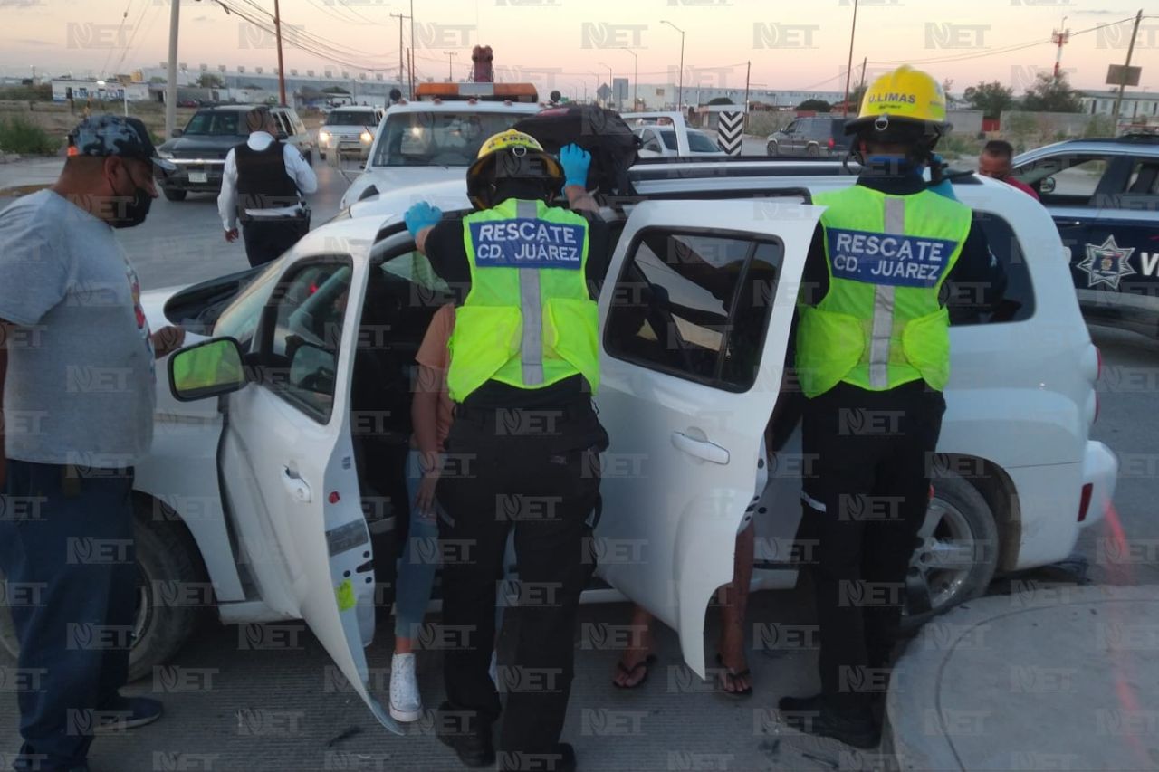 Embarazada resulta lesionada tras accidente Embarazada resulta lesionada tras accidente