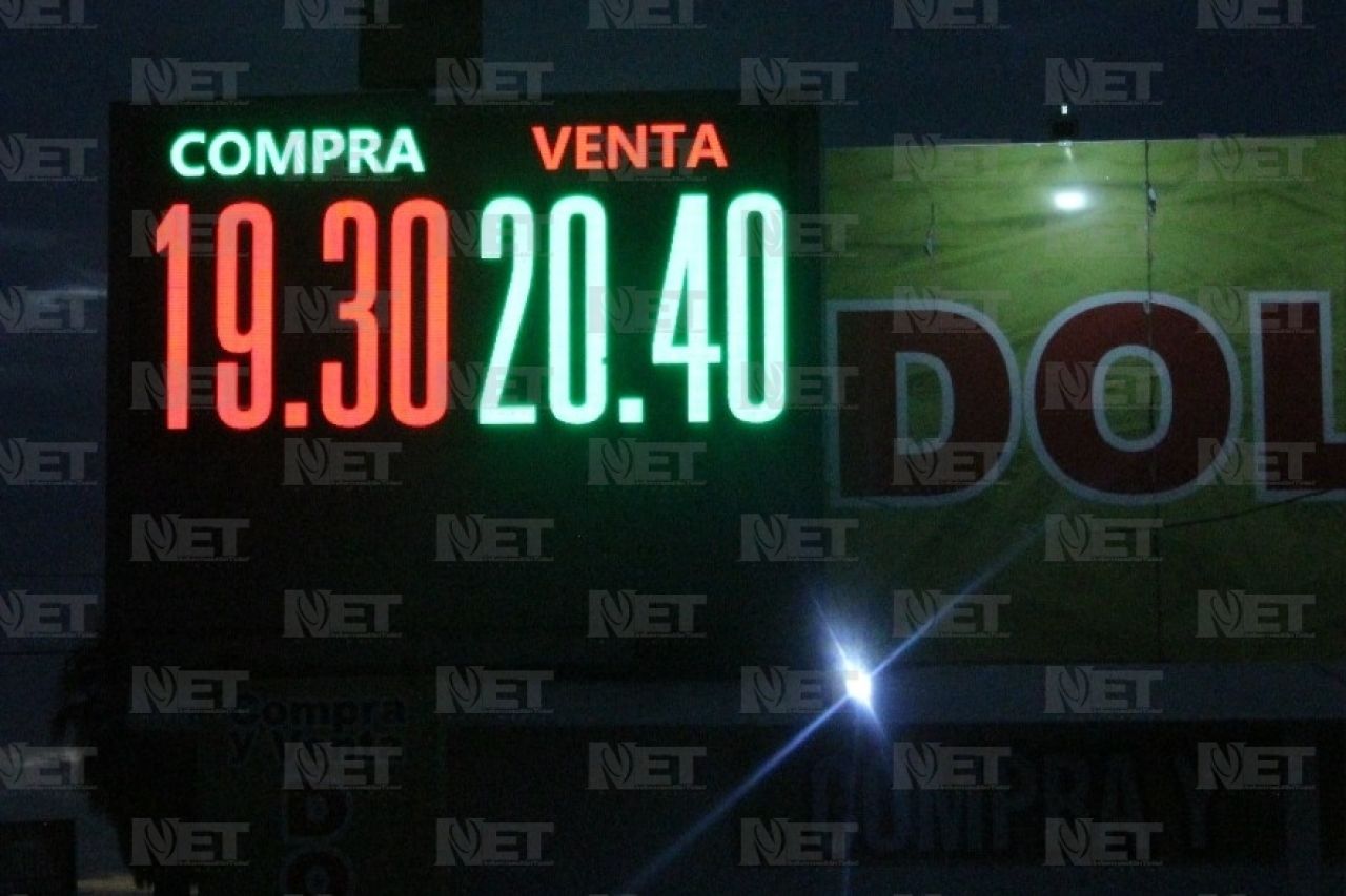 Cotiza dólar en 20.40 pesos
