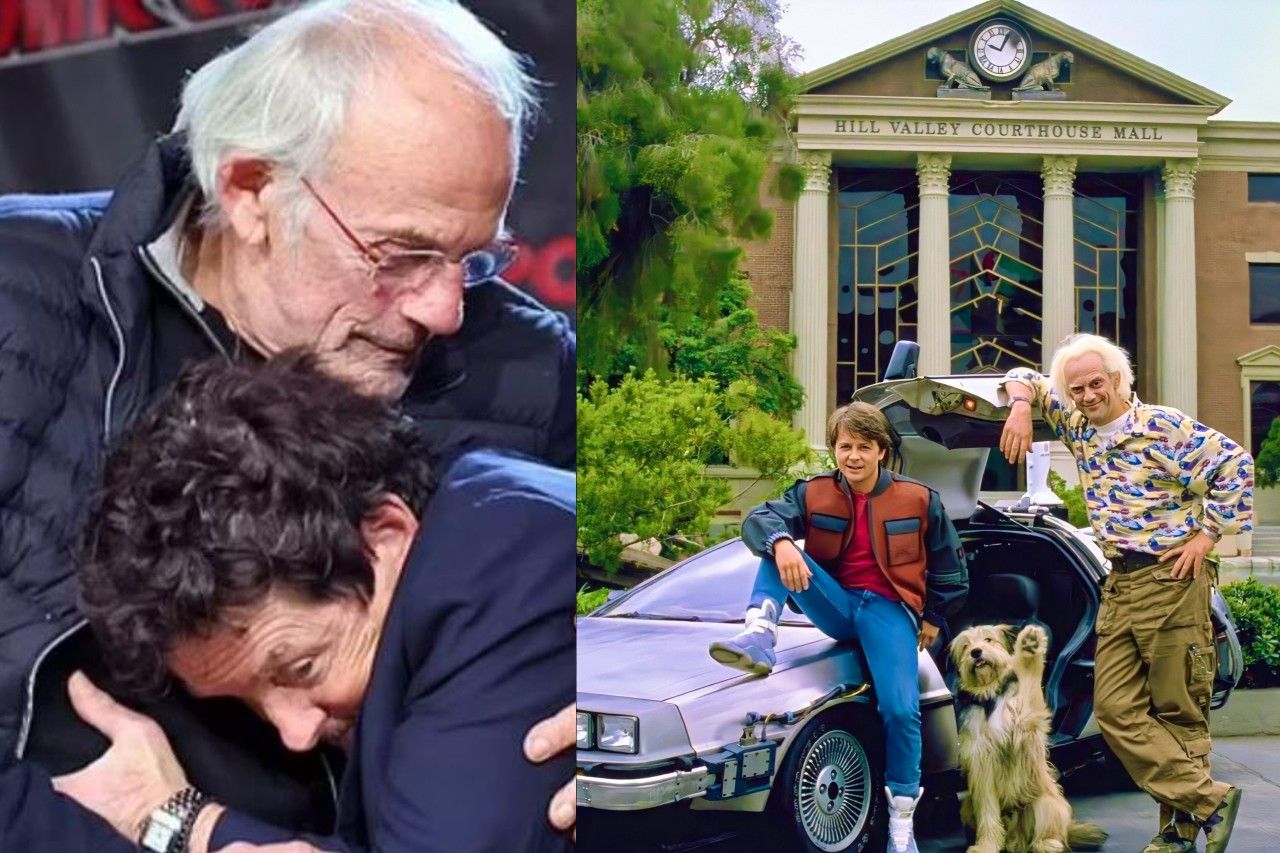Video: Michael J. Fox y Christopher Lloyd tienen emotivo reencuentro