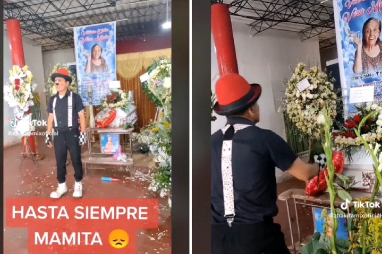 'Me diste el don de hacer reír'; payasito llega disfrazado a velorio de ...