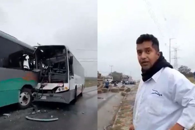 Video: Chofer pierde el control y se estrella de frente con camión