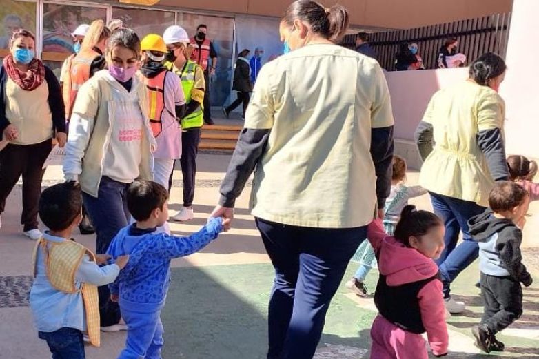 Evacúan guardería del IMSS en menos de 1 minuto y medio