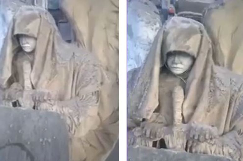 Encuentran Ángel de piedra en Rusia