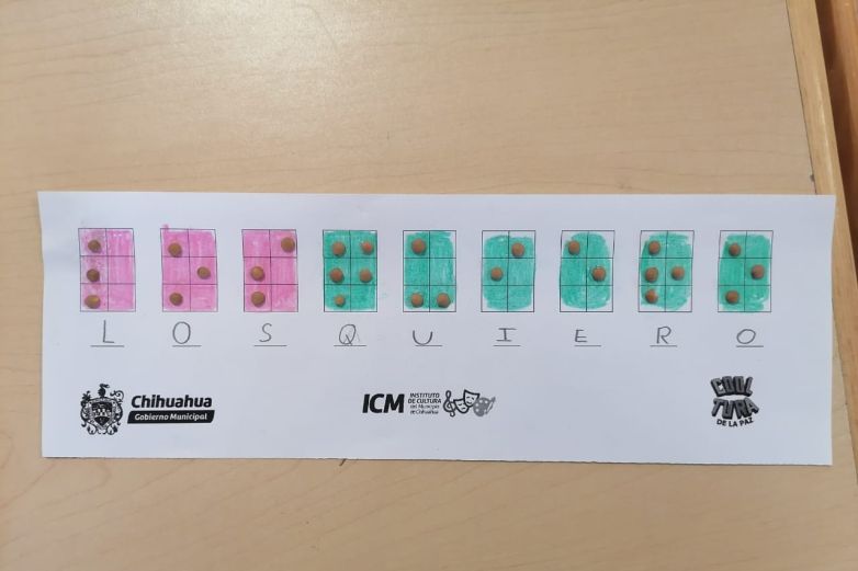 Realizan talleres de Braille para niños