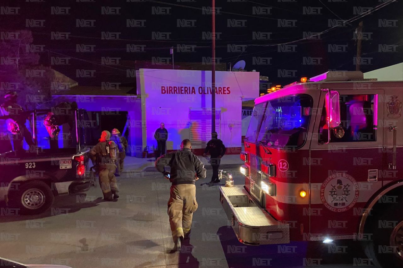 'Incendio' en birriería genera movilización policiaca