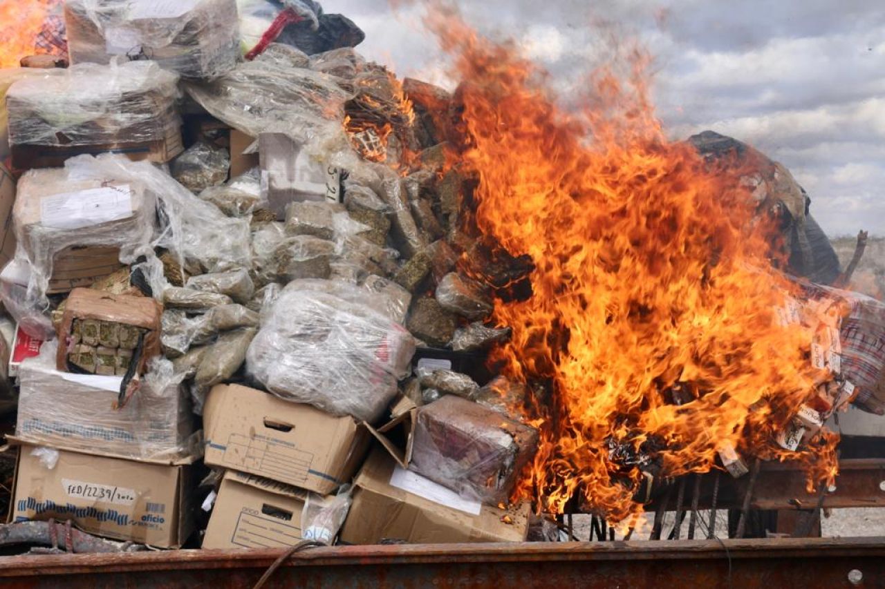 Incinera Fgr Marihuana Cocaína Y Otras Drogas