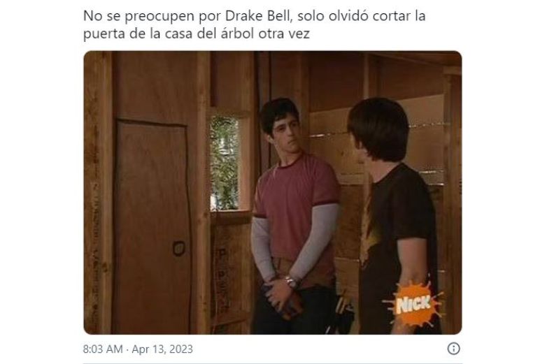 'Tranquilo, viejo', los memes que dejó la desaparición de Drake Bell