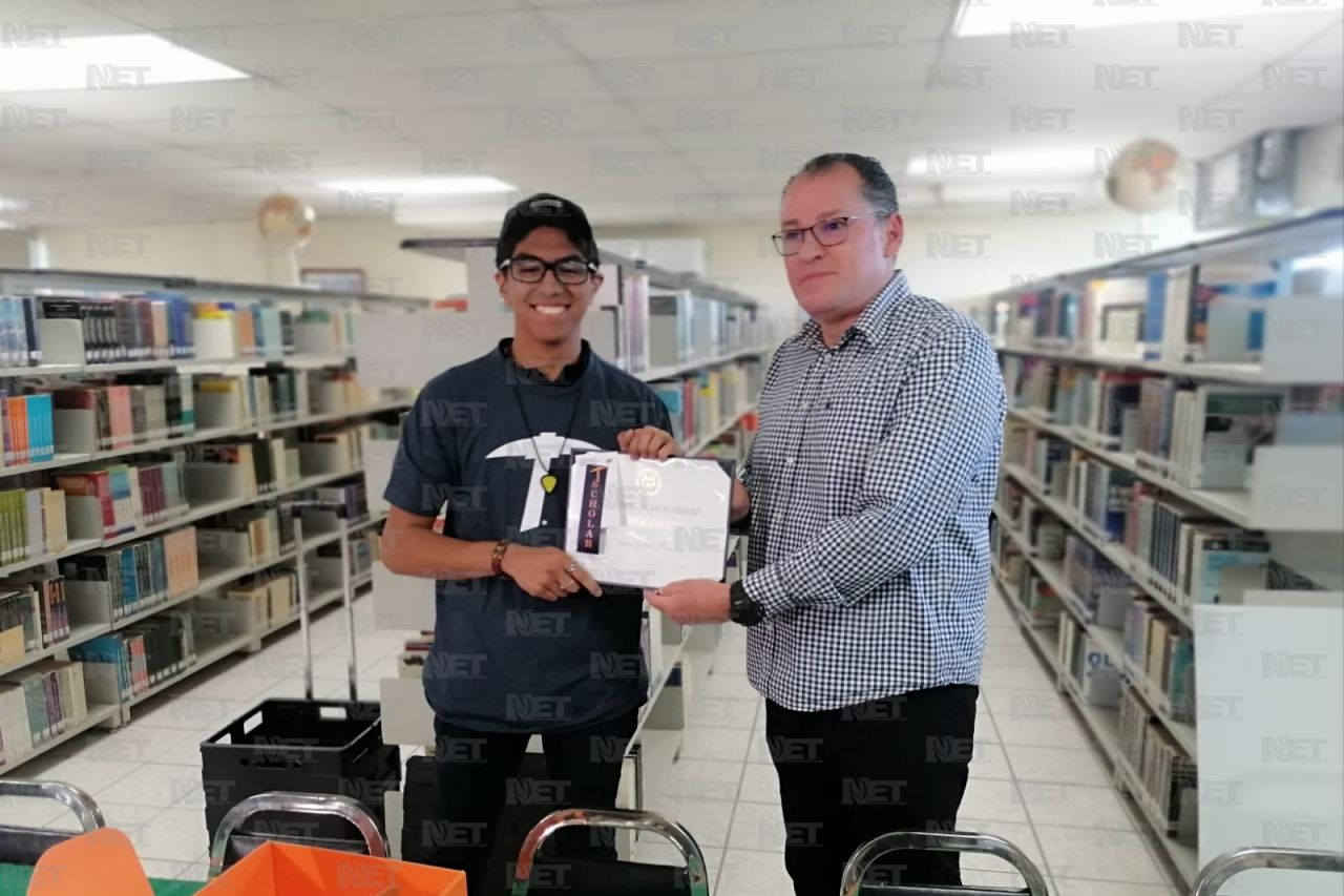 Beca UTEP a estudiante del Cobach 6