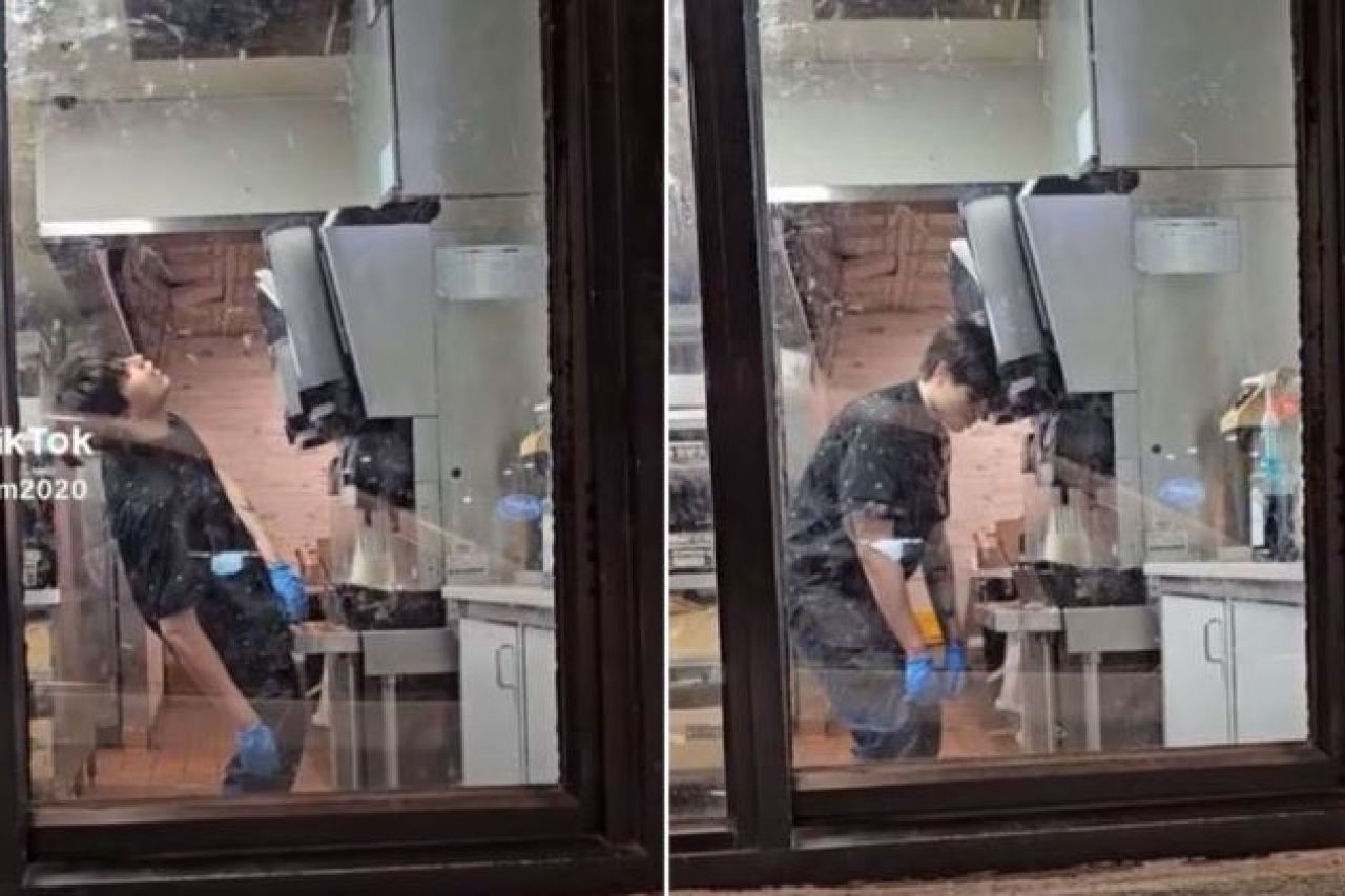 Captan en modo 'zombie' a empleado de Taco Bell