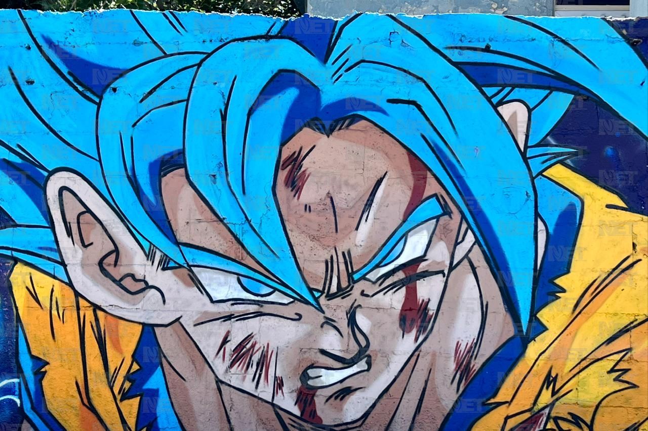 El poder nuestro es: Crean mural de Dragon Ball en Juárez