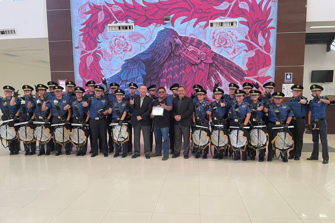 Campeones de Banda de Guerra se presentan en Pueblito