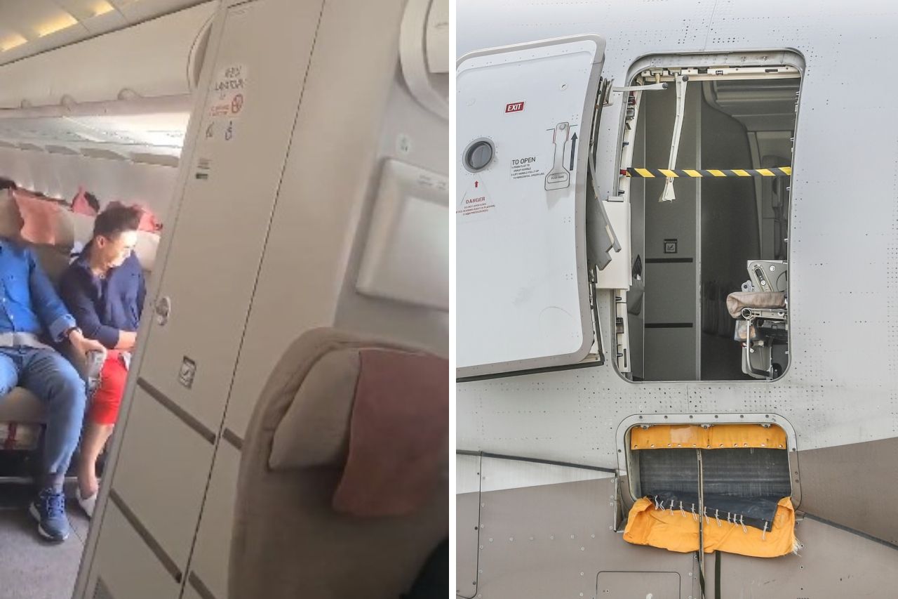Video: Abre puerta de avión en pleno vuelo; 'se sentía sofocado'