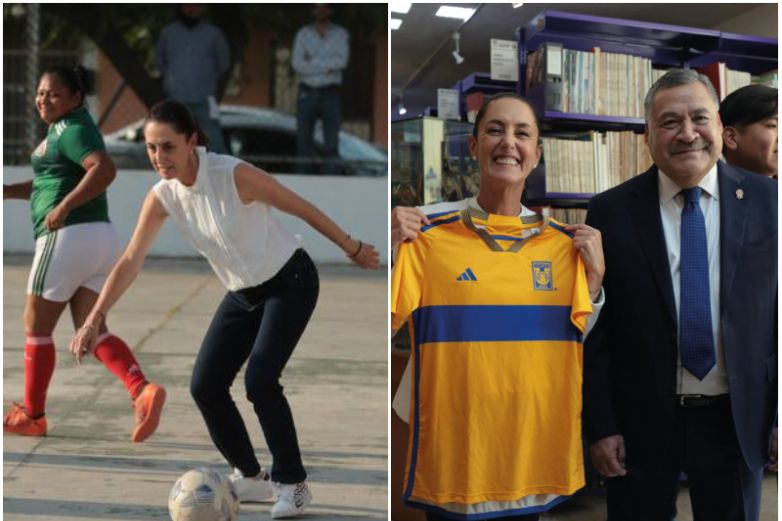 Video: Sheinbaum echa la reta en NL; le llueven críticas y memes