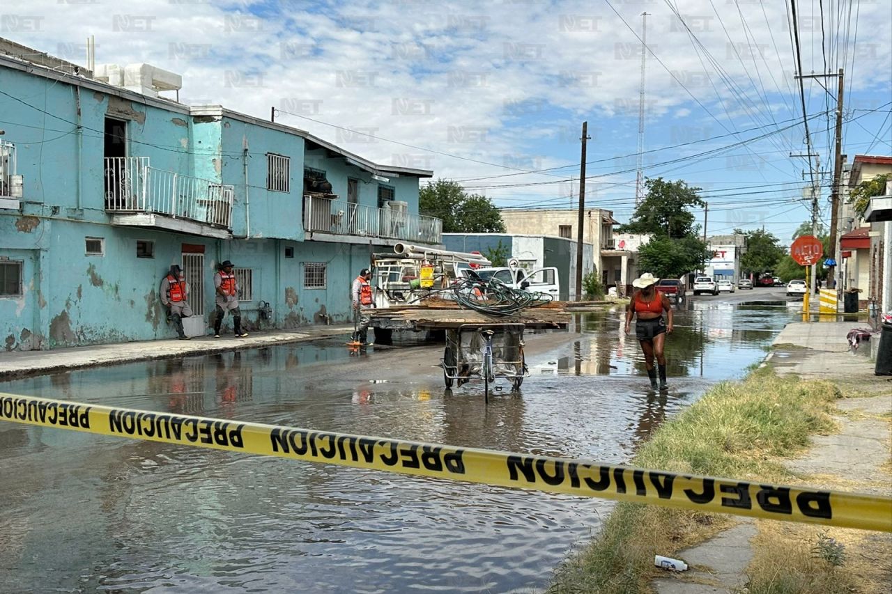 Repara JMAS fuga de agua potable en la José Borunda
