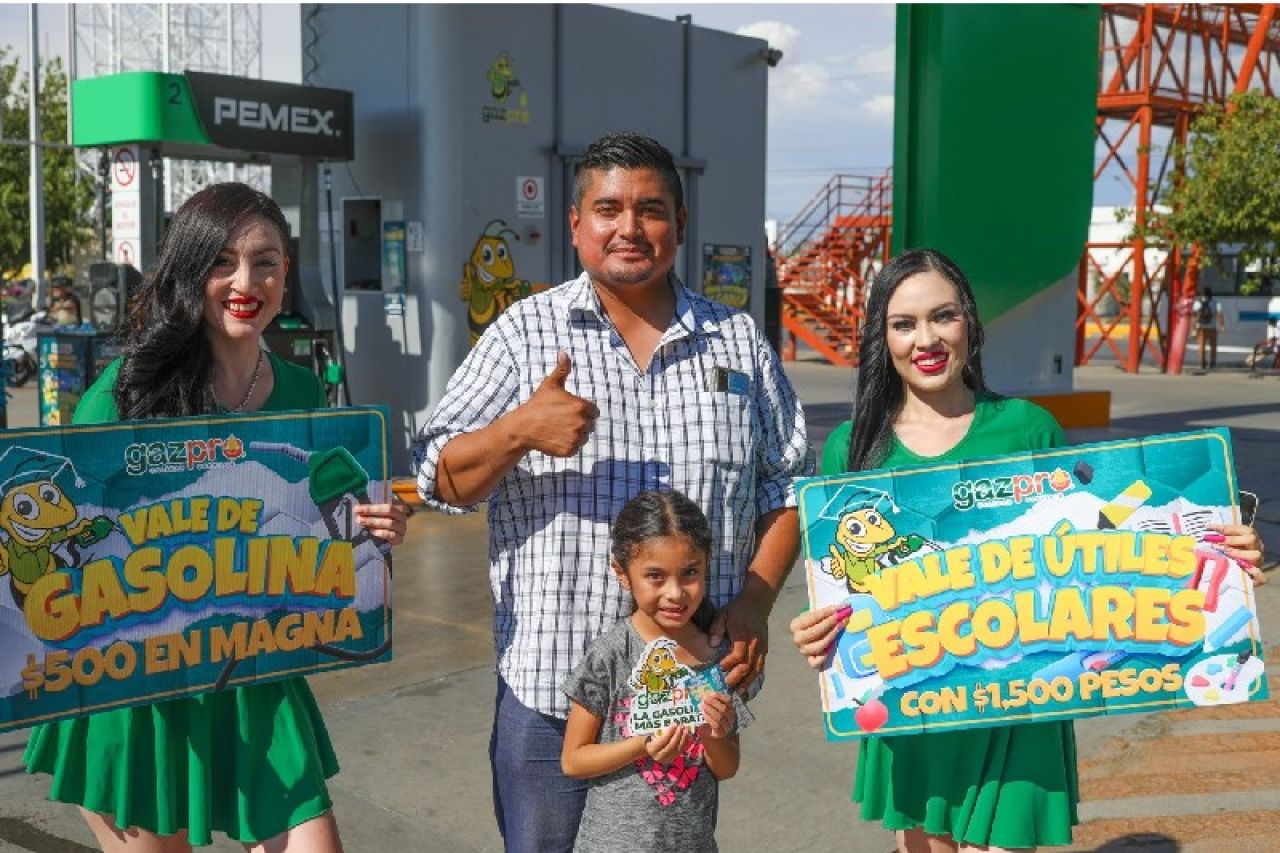 Gasolinera Gazpro premia a sus clientes en este regreso a clases