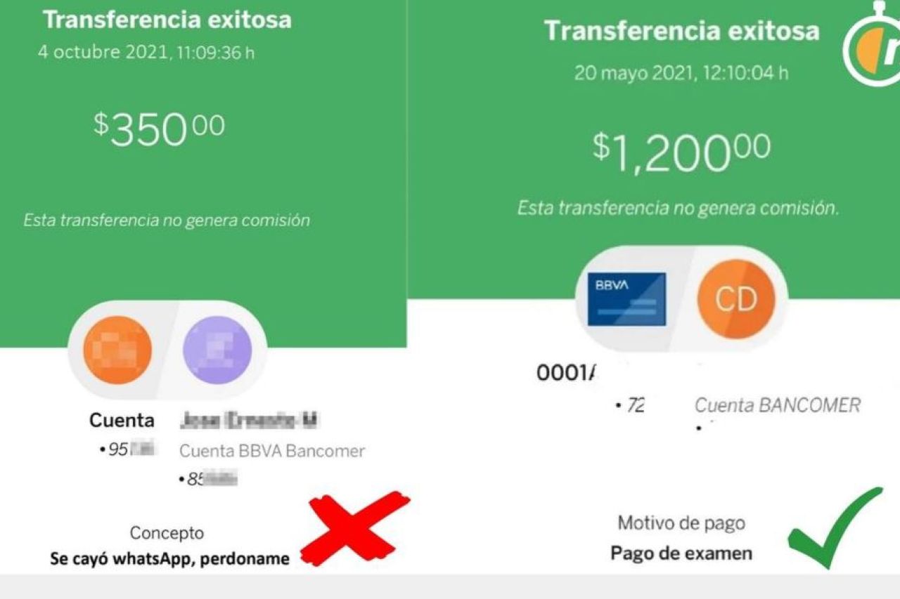Estos conceptos debes evitar al momento de transferir