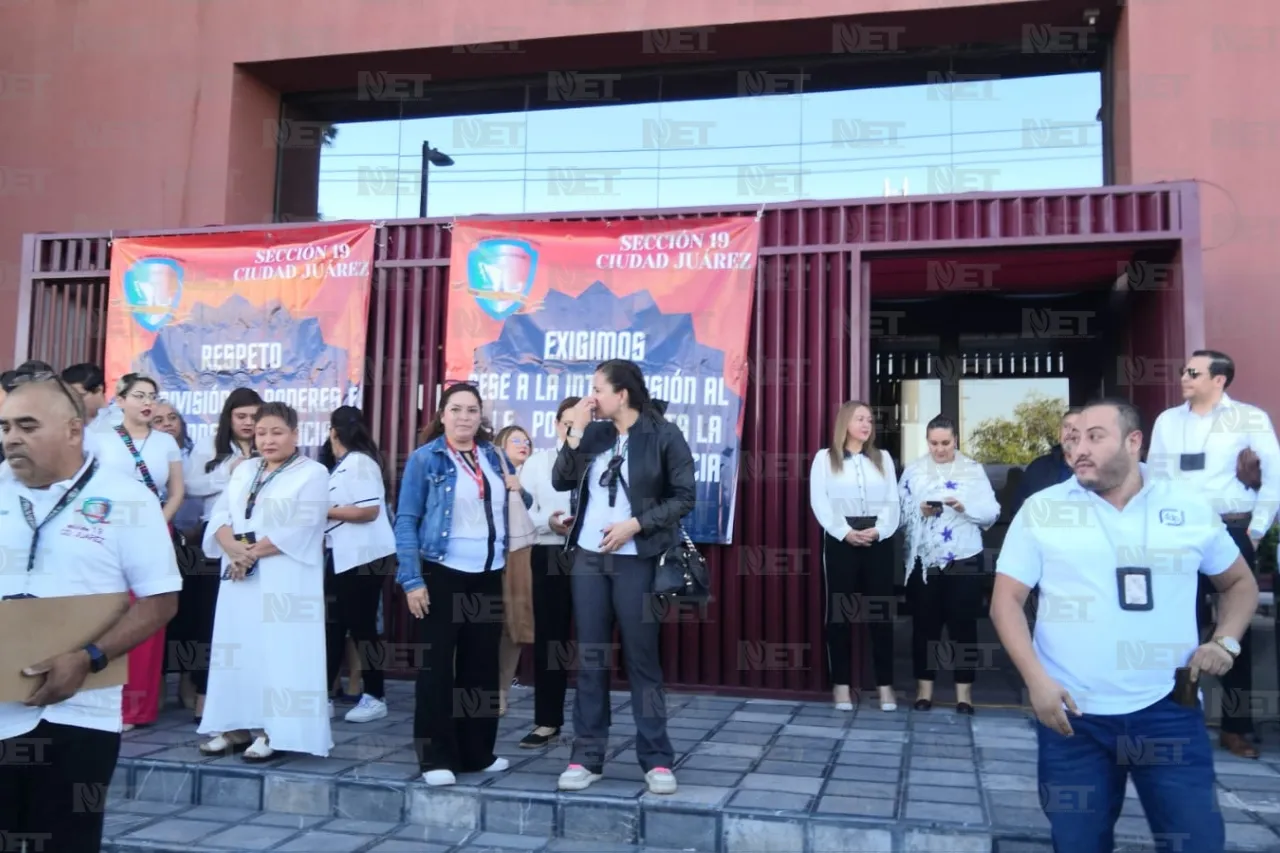 Protesta personal del Poder Judicial, exigen respeto a su trabajo