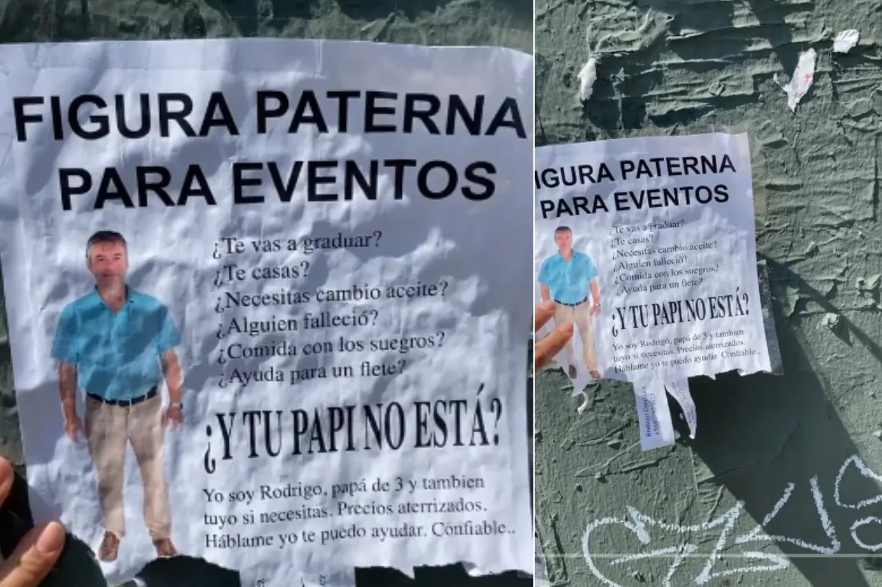 ¿Tu papi no está?; hombre ofrece servicio de papá para eventos sociales