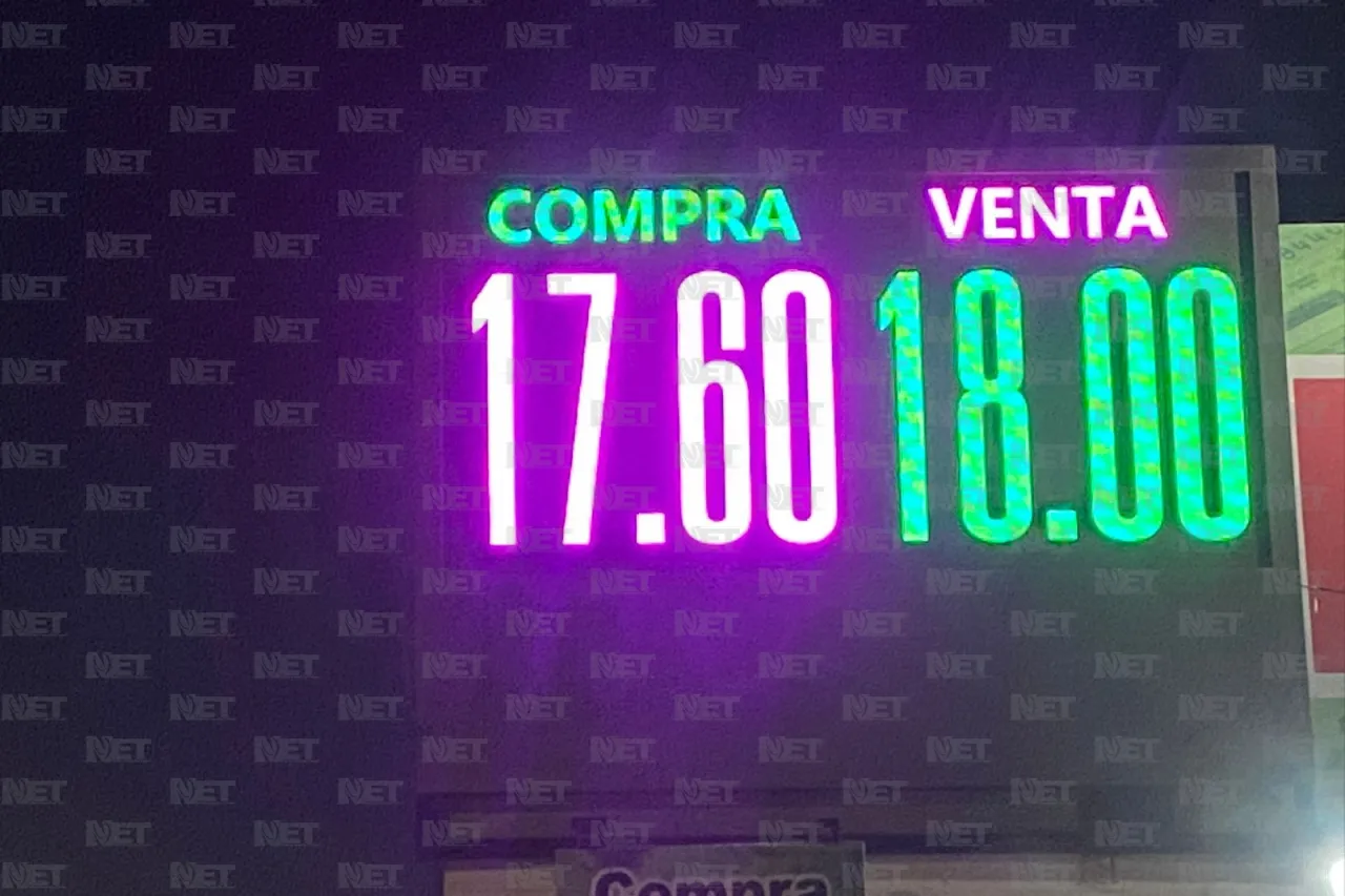 Cotiza dólar en 18 pesos
