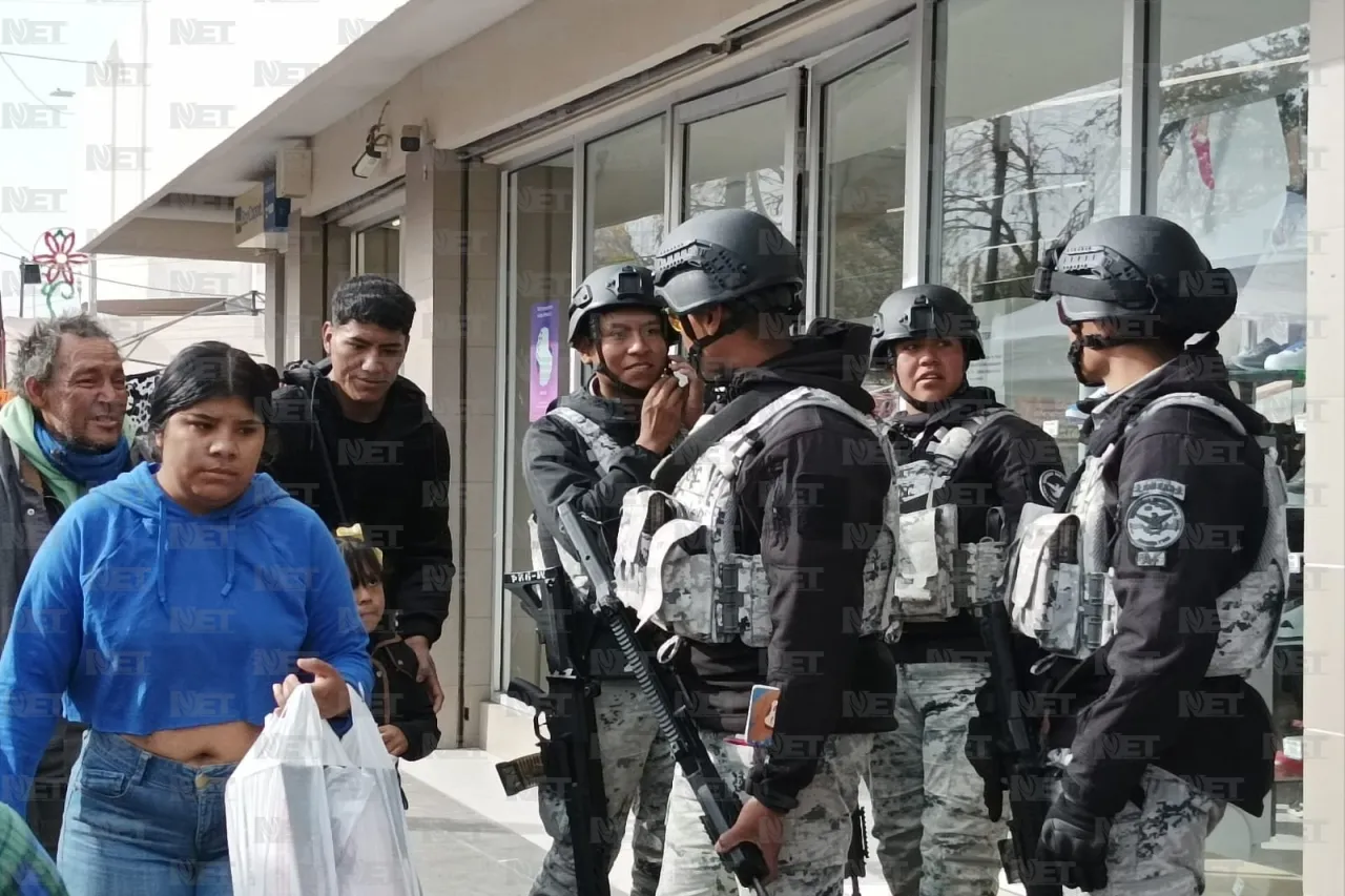 Guardia Nacional hace recorridos de proximidad en el Centro de Juárez