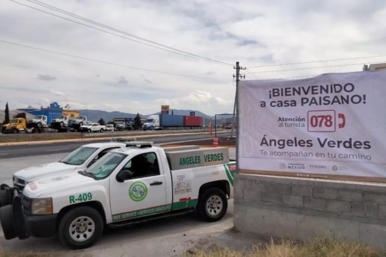 Acompaña Ángeles Verdes a paisanos que regresan a México por carretera