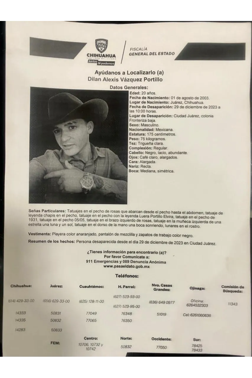 Desaparece Dilan Alexis Vázquez; piden ayuda para localizarlo