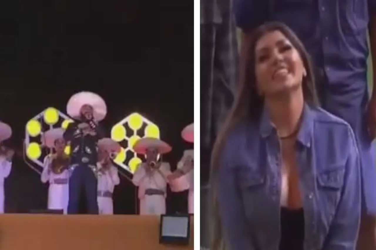 Vicente Fernández Jr. le lleva serenata a Mariana en LCDLF 4