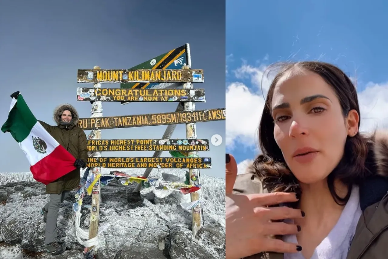 Actriz de Televisa casi pierde la vida escalando volcán en África