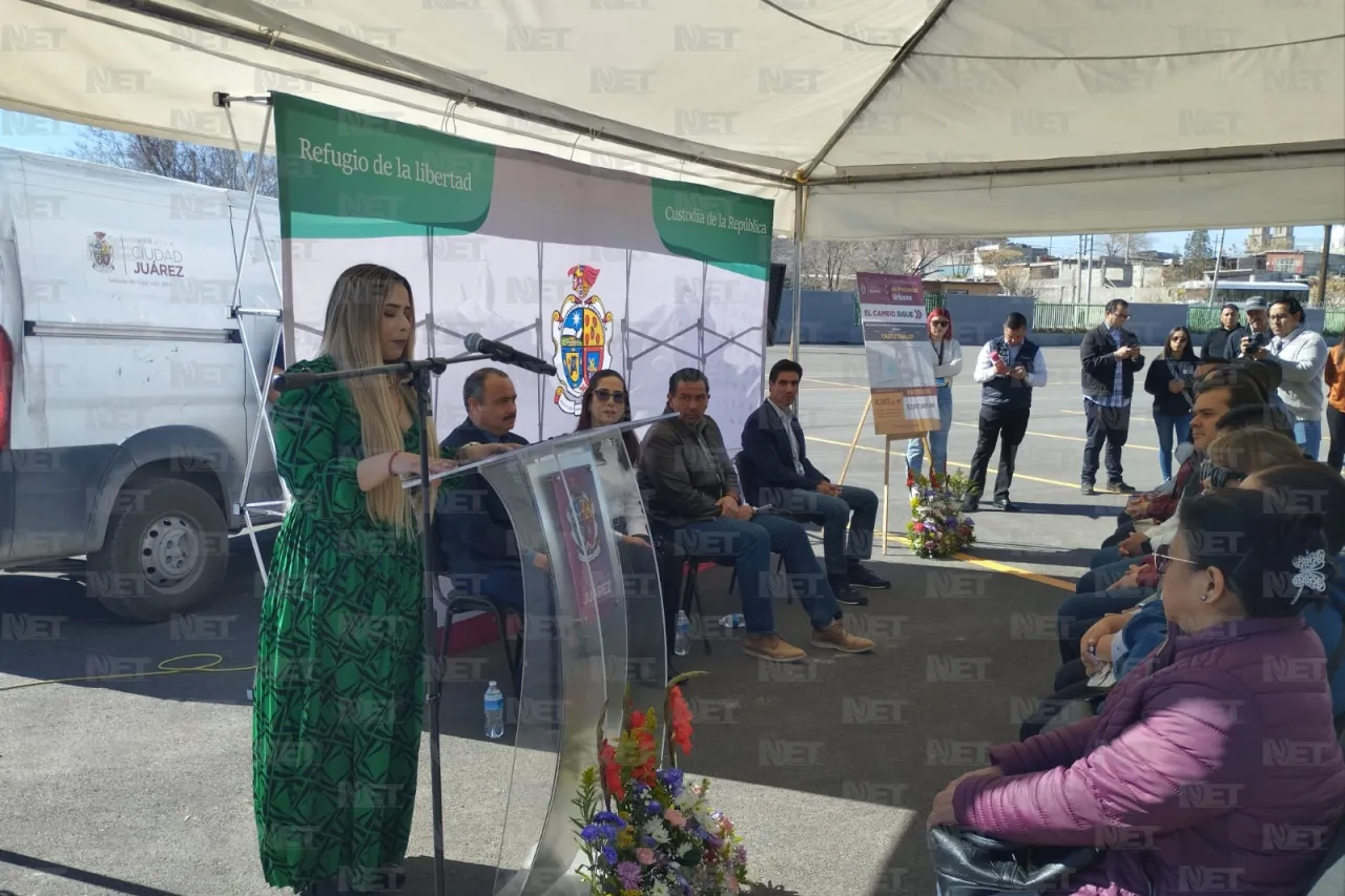 Entregan obras de recarpeteo del patio de maniobras en Cast Conalep