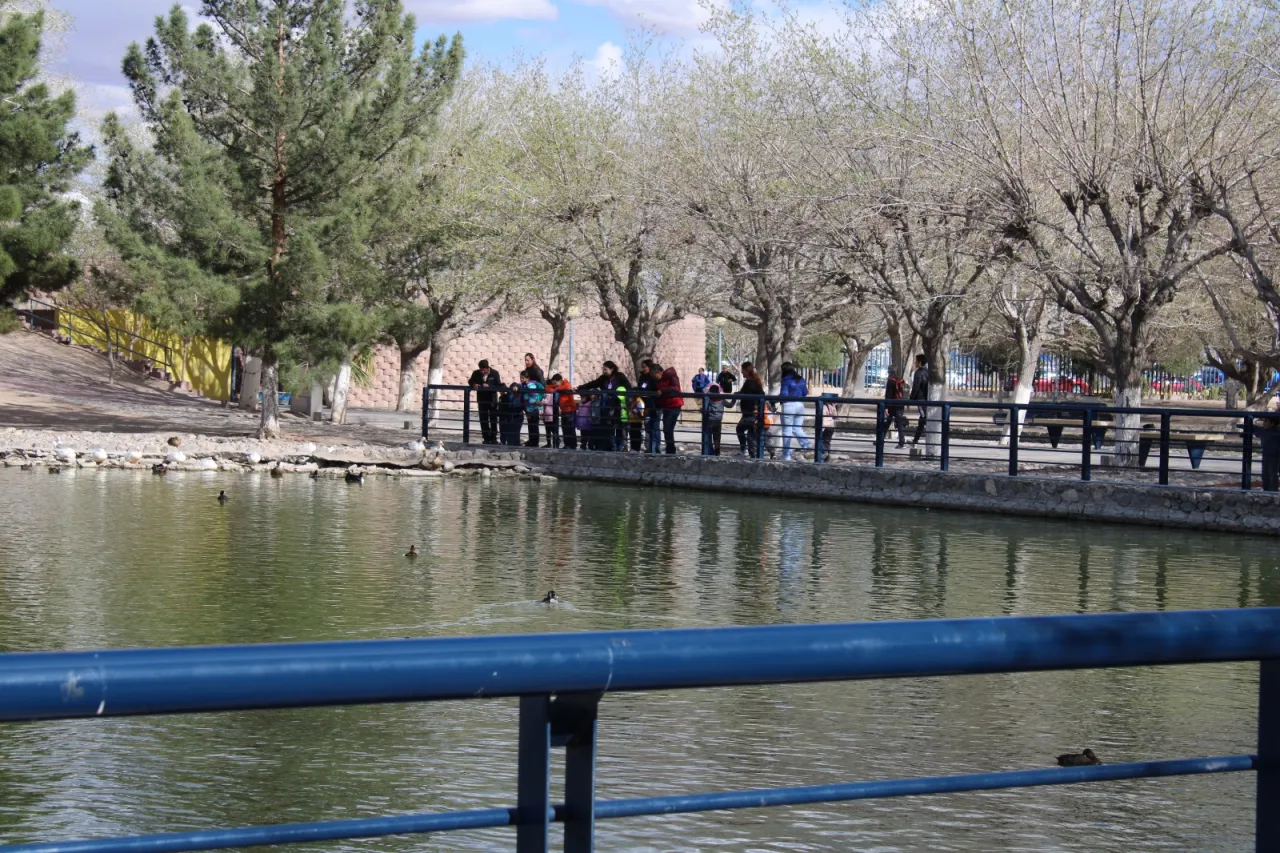 Disfrutan familias del Parque Central