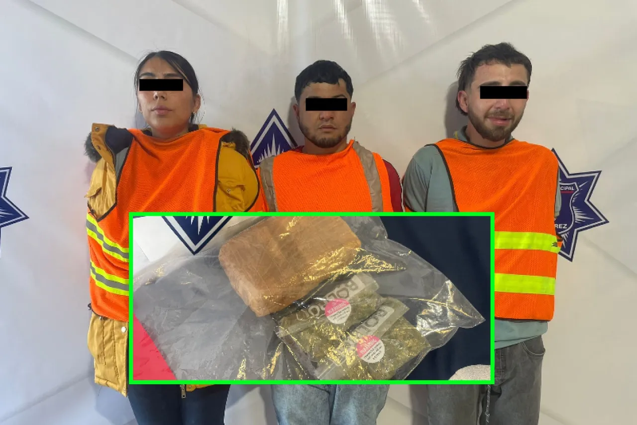 Detienen A Dos Hombres Y Una Mujer Con Un Paquete De Marihuana