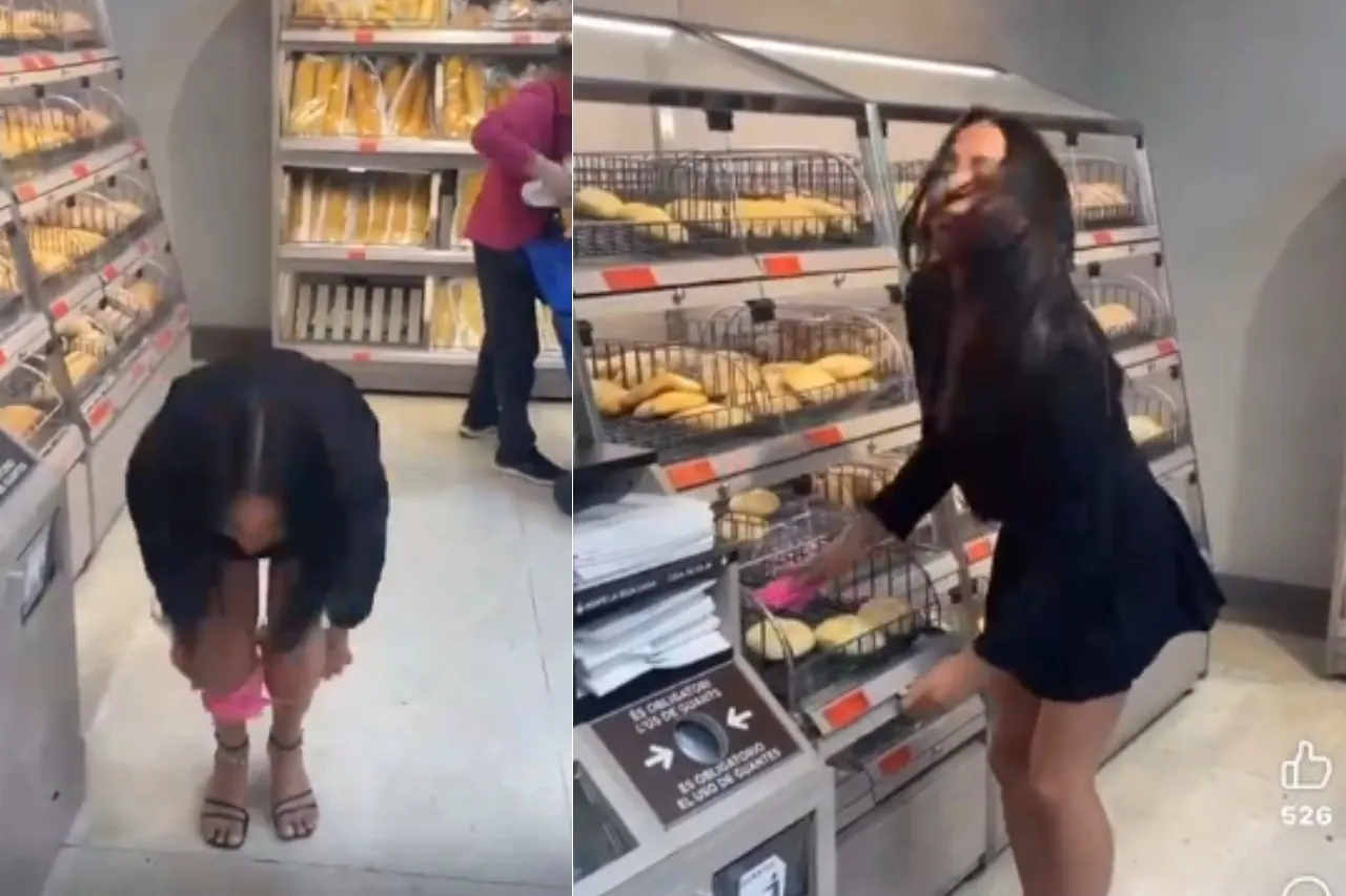 Influencer pone su ropa interior usada en el pan en supermercado por likes