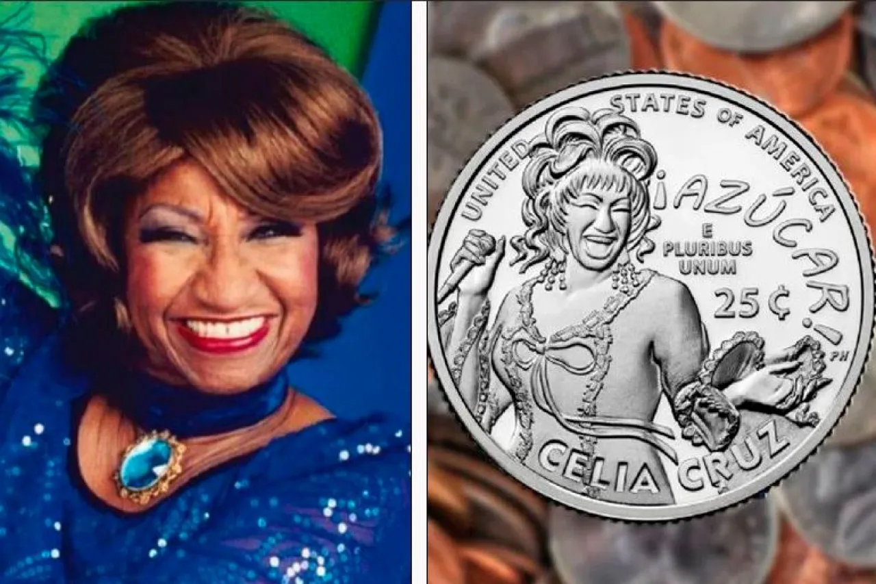 ¡Azúcar! Celebran legado de Celia Cruz con una moneda