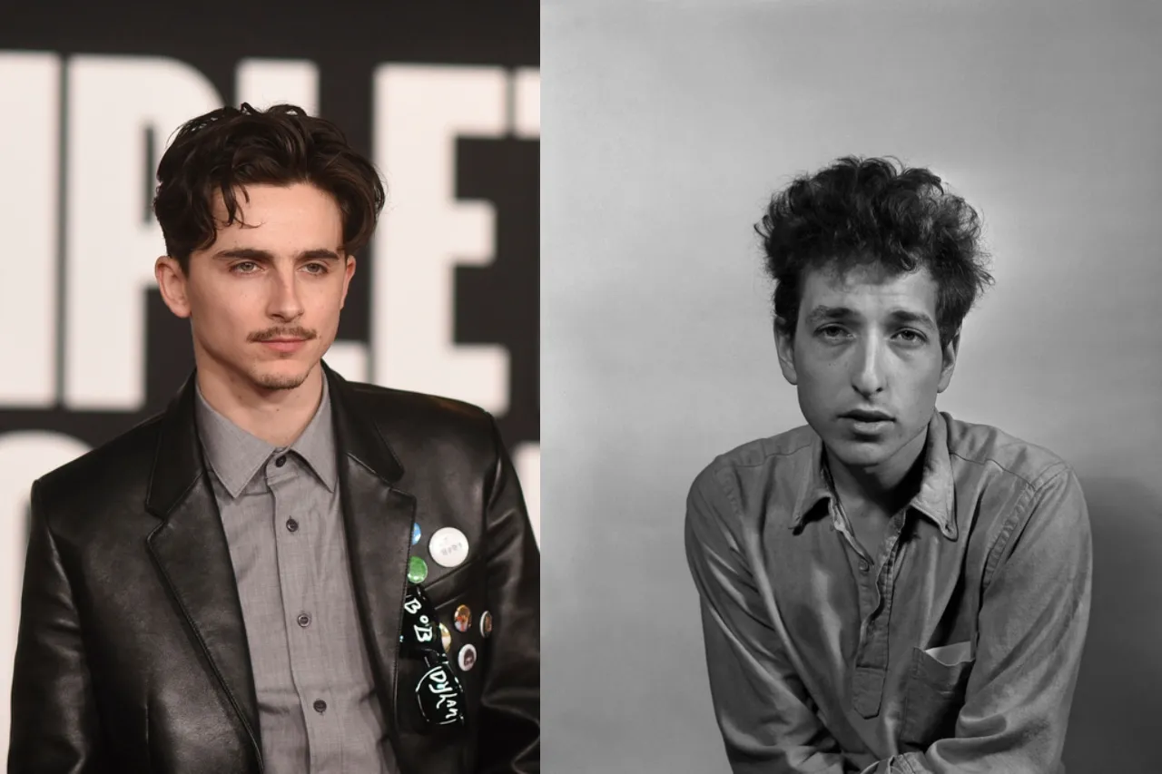 Timothée Chalamet se transforma en Bob Dylan