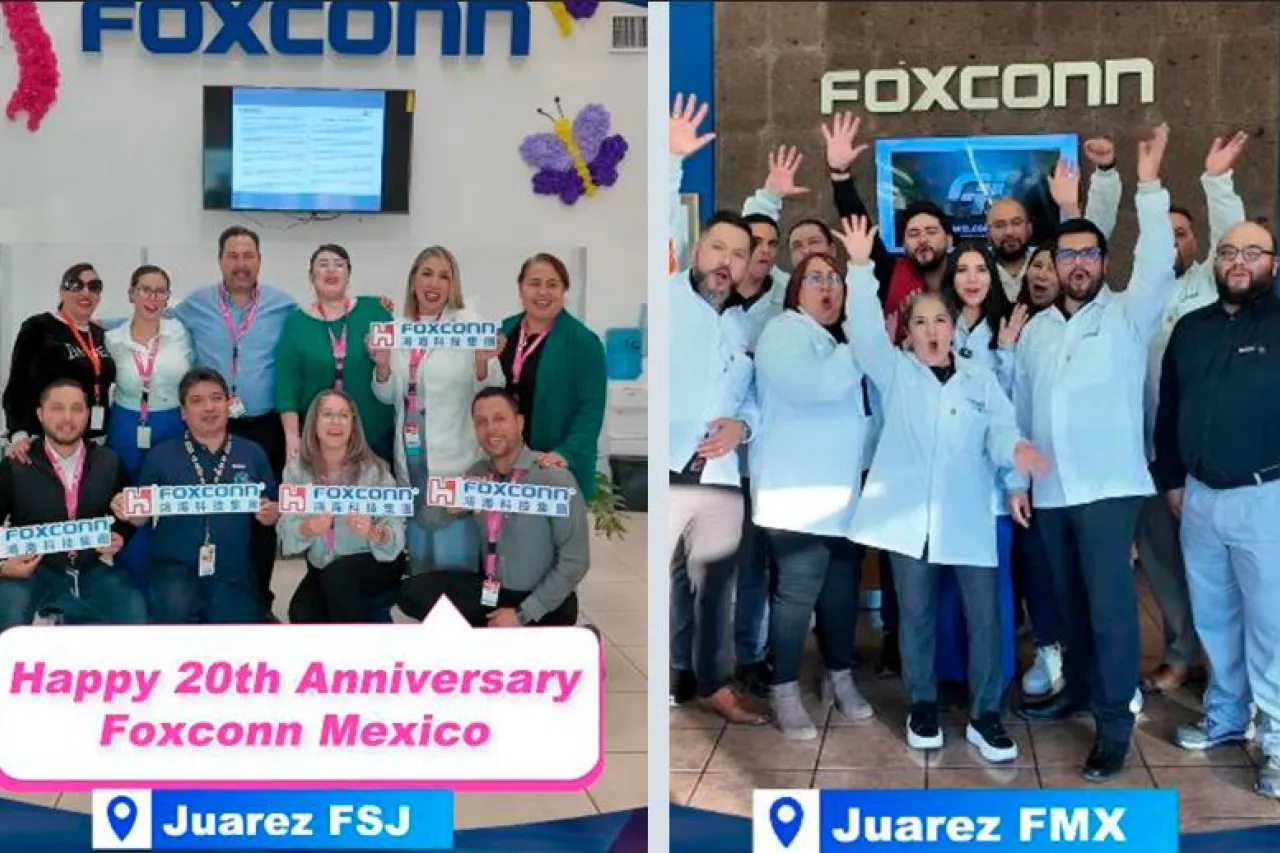Celebra Foxconn 20 años de éxito en México junto a empleados y comunidades