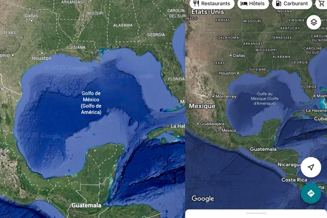 Google actualiza sus mapas y cambia el nombre del Golfo de México