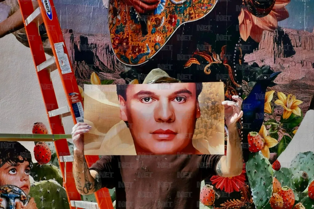Chileno, realiza Paste-Up de Juan Gabriel en Juárez