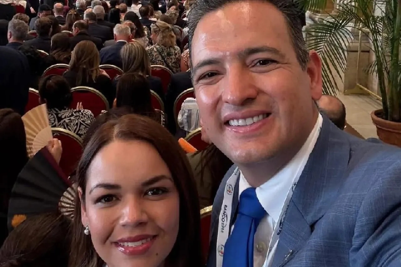 Marco Bonilla y Felipe Calderón asisten a audiencia con el Papa León XIV