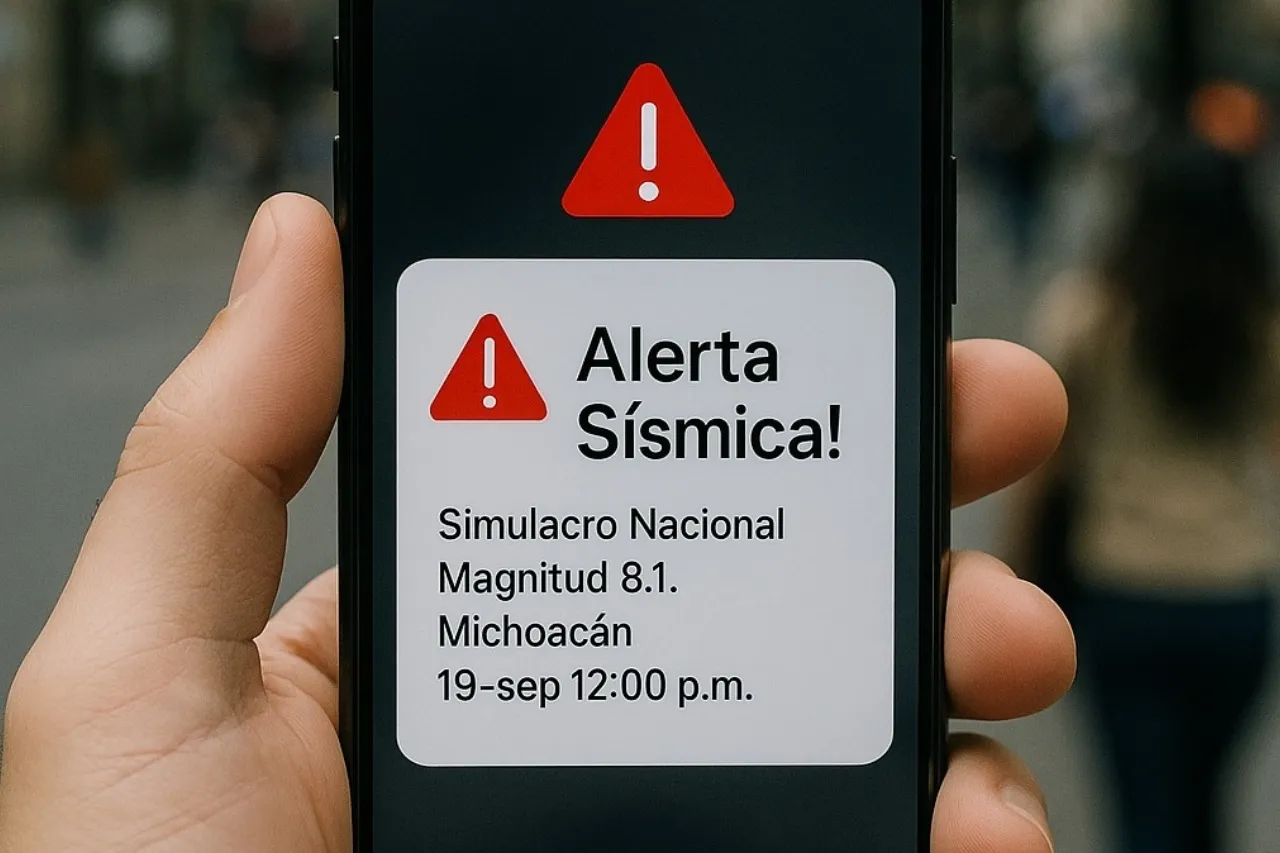 Así sonó la alerta del simulacro de sismo en México