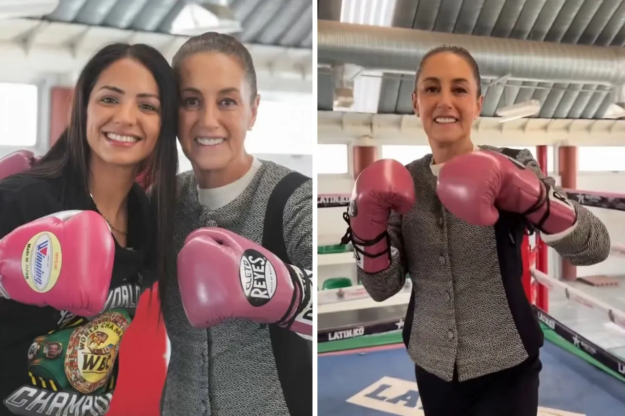 Boxea Claudia Sheinbaum con 'La Bonita' Fernández