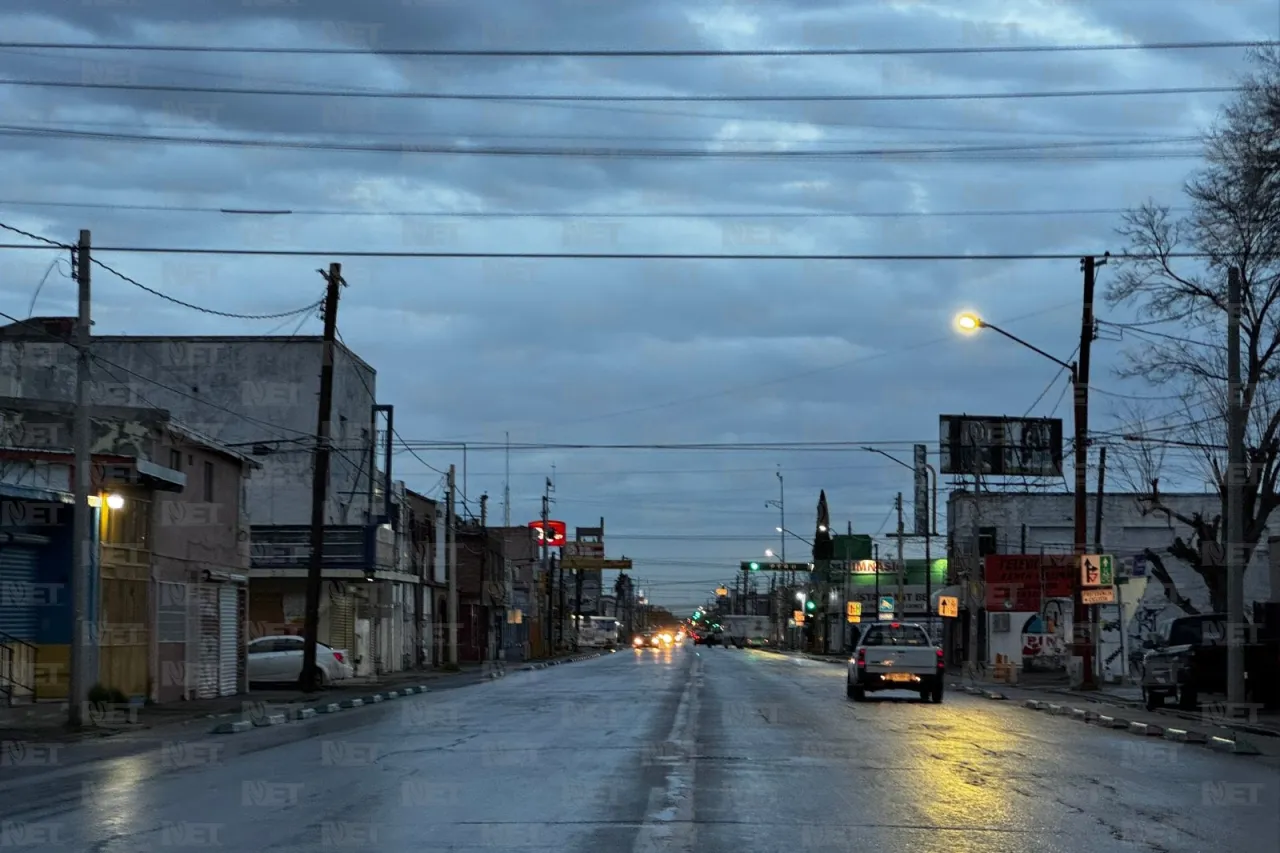 Clima nublado y con lluvias en Ciudad Juárez