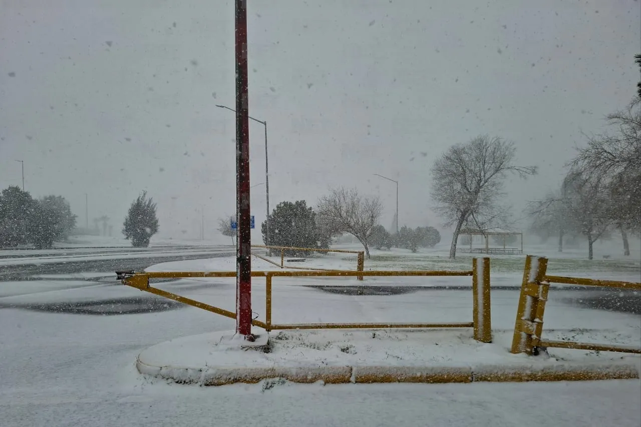 Comienza a nevar en Ciudad Juárez